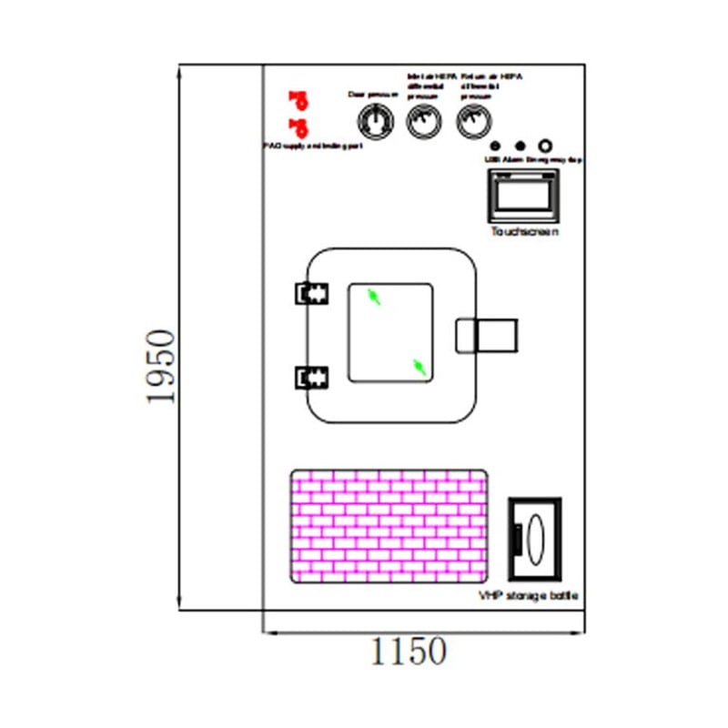 03. Vaporized Hydrogen Peroxide VHP Pass Box /VHP Chamber - YOUTH Clean ...